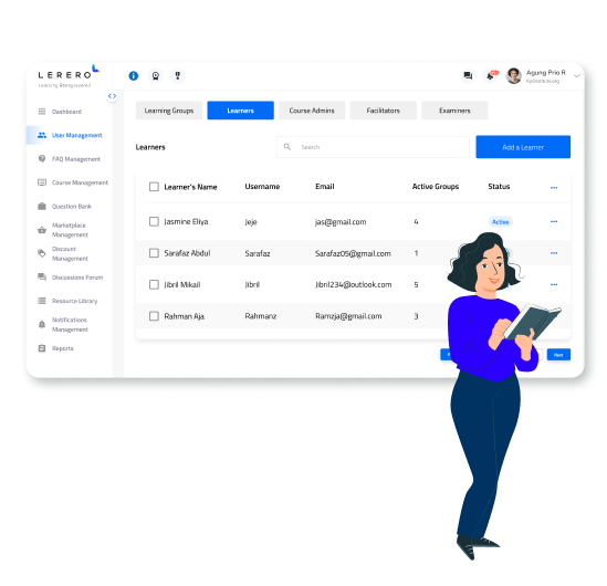 User Management - lerero